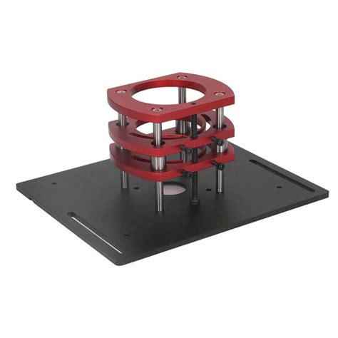 Router Lift Manual Lifting Router Lift System Kit Router Table Saw Insert Base Plate Black