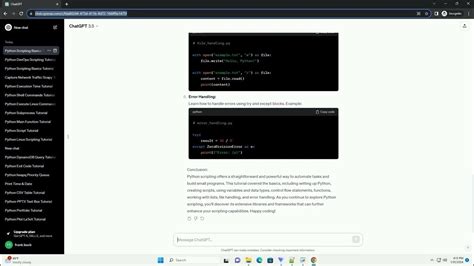 Python Scripting Language Examples Youtube
