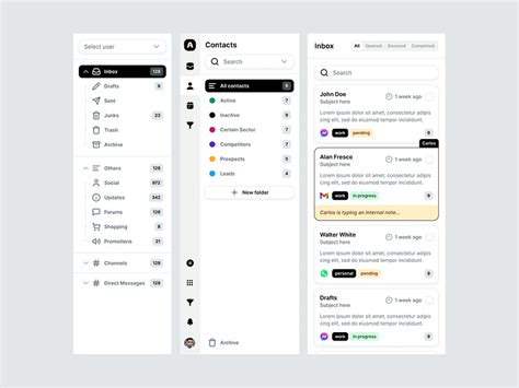 Wip Ai Powered Unified Inbox Components By Ascent On Dribbble