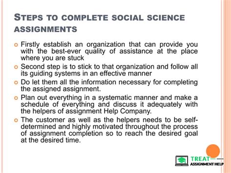 Tips To Complete Social Science Assignments Ppt