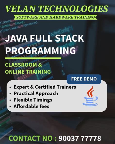 Learn Full Stack Development With Java Training Mahalakshmi Vasu
