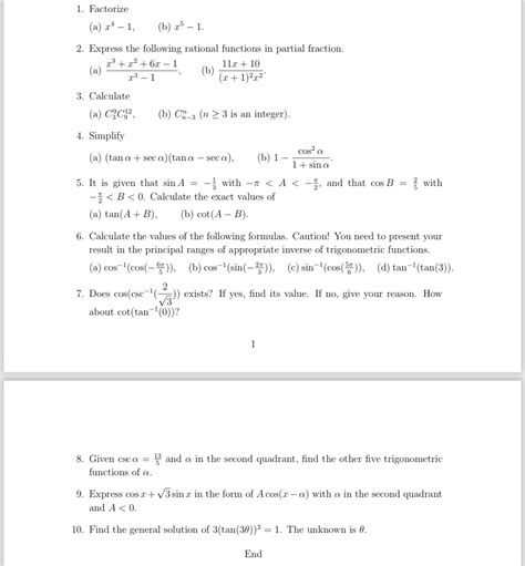 Solved Factorizea X4 1b X5 1express The Following