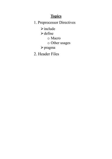 6 Preprocessor Macro Header Pdf Programming Languages Computing