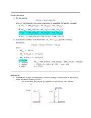 Mastering Enthalpy Practice Problems And Solutions Guide Course Hero