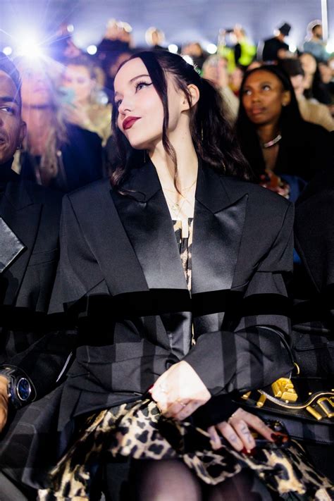 Dove Cameron Looks Like A Gothic Girl At Balmain Show Photos The Fappening