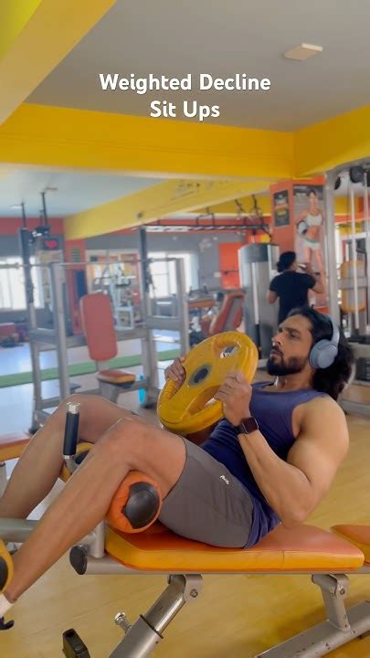 Weighted Decline Sit Ups For Six Pack Abs And Core Strength Youtube