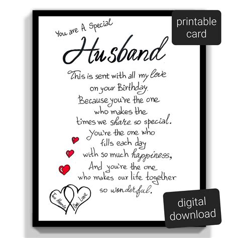 Free Printable Birthday Cards For Husband Free Printable