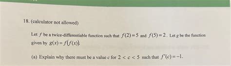 Solved Calculator Not Allowedlet F ﻿be A