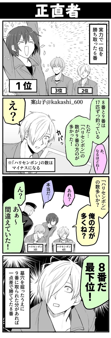 案山子 On Twitter 日常組 イラスト 脱獄 腹黒い