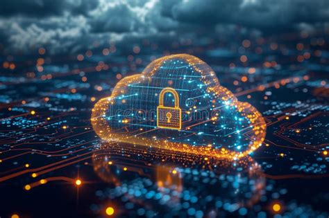 Cloud Computing Digital Network Concept Stock Illustration