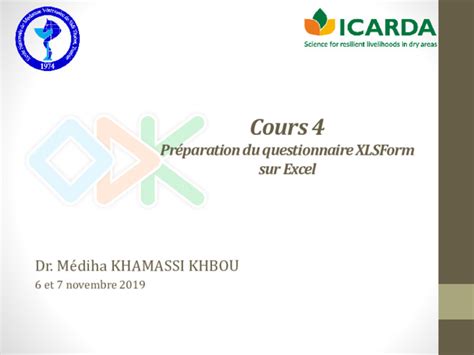 Developing Odk Data Collection Tool In Xls Forms Cgiar Gender Impact