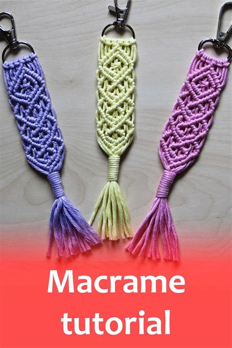 diy macrame keychain tutorial macramé llavero tutorial macrame heart pattern macrame tuto