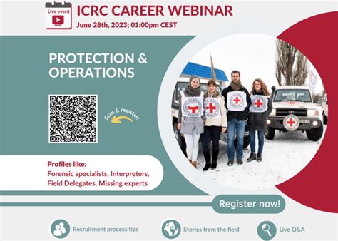 Register For The Icrc Webinar Protection And Operations Careers