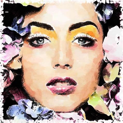 نقاشی دیجیتال خانم با حجاب زیبا 1560876