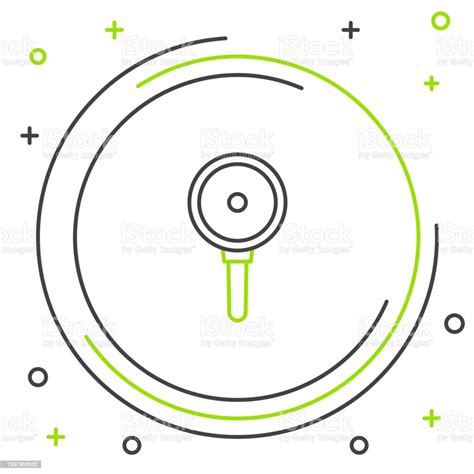 흰색 배경에 격리 된 라인 프라이팬 아이콘 튀김 또는 구운 음식 기호 다채로운 개요 개념 벡터 가정 생활에 대한 스톡 벡터 아트 및 기타 이미지 Istock