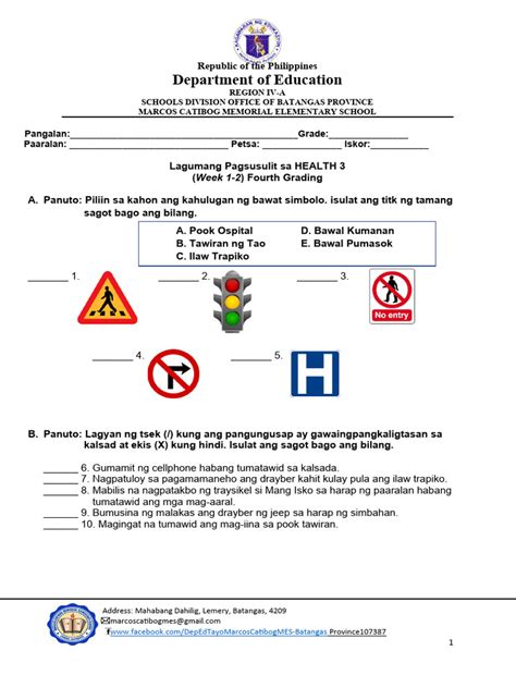 Third Grading Grade 3 Week 1 And 2 Pdf