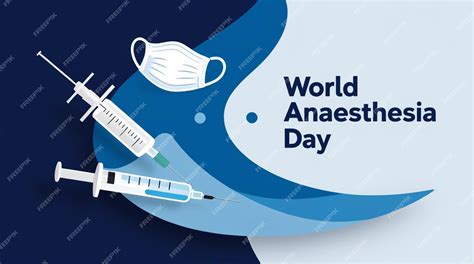 World Anaesthesia Day Poster Background Template Celebration In October