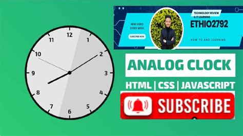 Responsiveanalogclockwithjavascript Youtube