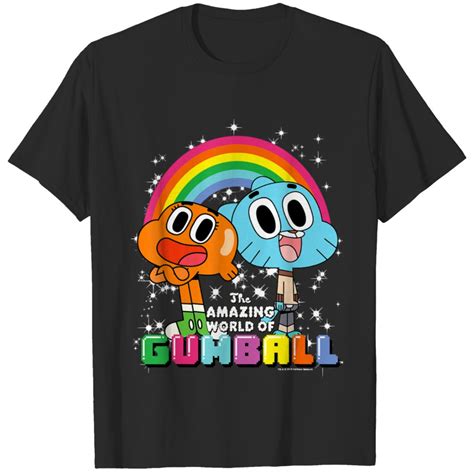 Cn The Amazing World Of Gumball And Darwin Rainbow Portrait T Shirts Sold