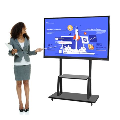 Back To School Supplies 55 Inch Lcd Touch Screen Smart Board Classroom