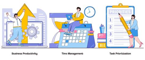 Premium Vector Business Productivity Time Management Task Prioritization Concept With