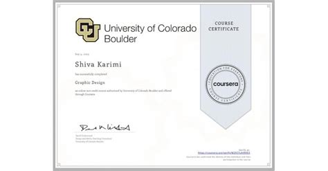 Shiva Karimi On Linkedin Completion Certificate For Graphic Design