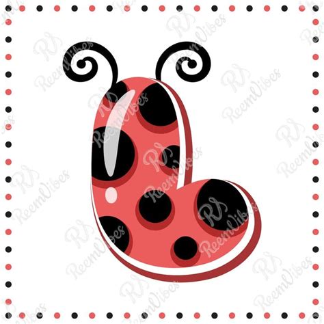 English Letter L Flashcard In A Cute Ladybug Theme In 2024 Ladybug Theme Flashcards Ladybug