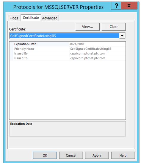configuring windchill with sql server database to use jdbc over ssl