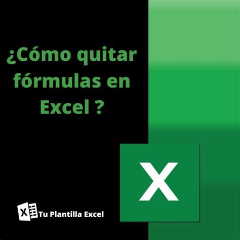 Eliminar Formulas De Excel Image To U