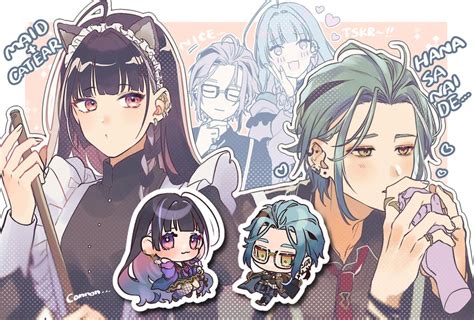 Meloco Kyoran And Hex Haywire Nijisanji And More Drawn By Kaburagi Pnoir Danbooru