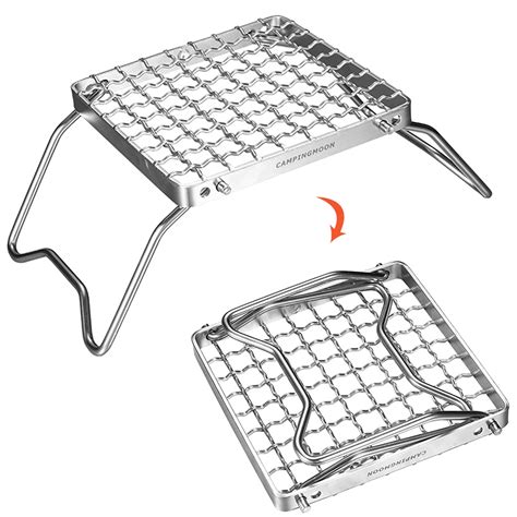 접이식 미니 접이식 그릴 랙 가변 기어 야외 캠핑 하이킹 낚시 바베큐 캠핑 장비 2021 새로운 실외용 난로 Aliexpress