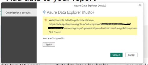 Powerbi Exporting Query From Azure Data Explorer To Power Bi Fails