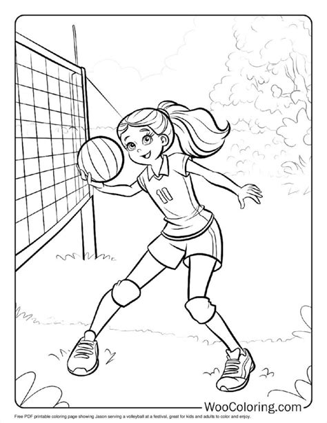 Volleyball Coloring Pages