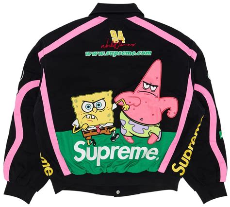 Buy Supreme X Spongebob Squarepants X Jeff Hamilton Racing Jacket