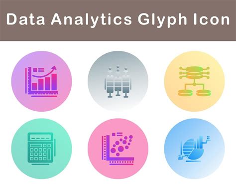 Data Analytics Vector Icon Set 21122428 Vector Art At Vecteezy