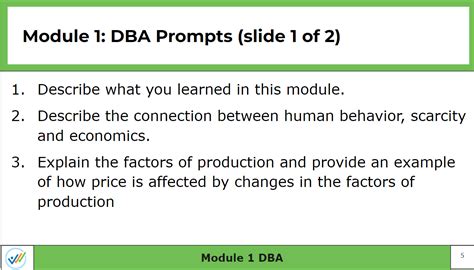 Solved Module 1 Dba Prompts Slide 1 Of 2 1 Describe What