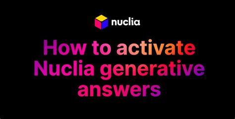 Nuclia Ai Search And Generative Answers For Your Knowledge