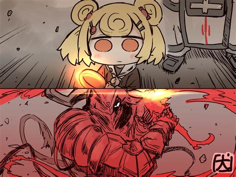 Mudrock Gummy And Dikaiopolis Arknights Drawn By Akanotanin13