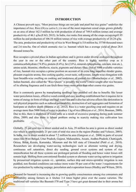 Planning Of Irrigation Scheduling Of Direct Seeded Basmati Rice Pdf