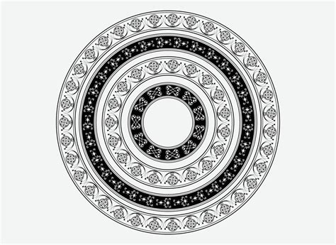 Vector Border Mandala Design Art 16123909 Vector Art At Vecteezy