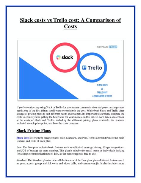 PPT Slack Costs Vs Trello Cost PowerPoint Presentation Free Download ID 11871532