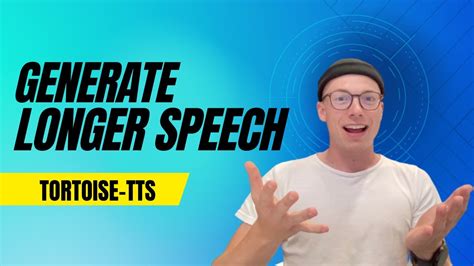 Longer Speech With Tortoise Tts 🔊 Tutorial Voice Cloning Youtube