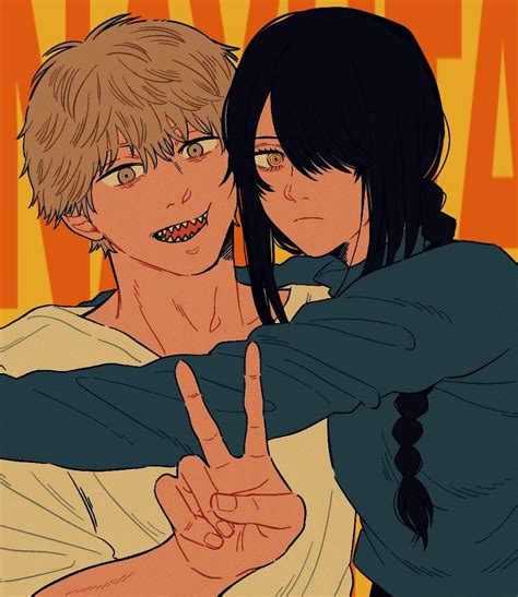 Denji And Nayuta Chainsaw Man Drawn By Llq9ull Danbooru
