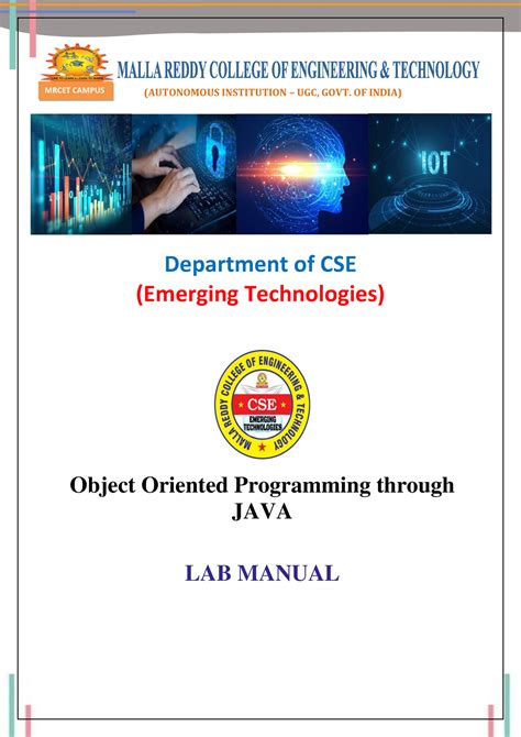 Lab Manual Object Oriented Programming Through Java Computer