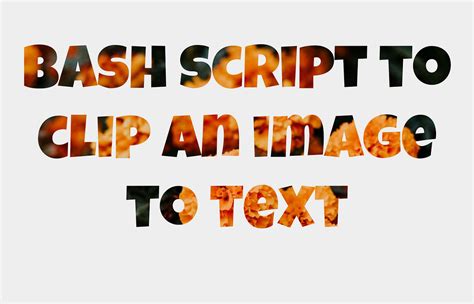 bash script to clip an image to text by shinichi okada mkdir awesome medium