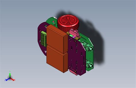 电子制作diy玩具编程智能循迹巡线小车step 模型图纸下载 懒石网