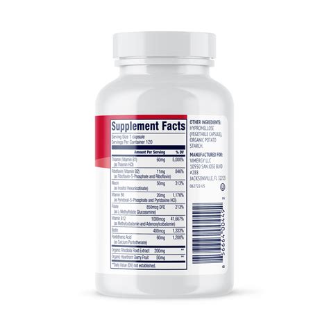 Vimergy Adapto B Complex 120 Capsules Flower Of Life