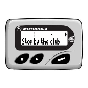 MOTOROLA JAZZ PAGER USER MANUAL Pdf Download ManualsLib