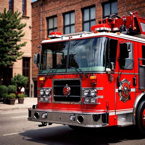 Fire Engine Emergency Response Vehicle For Fire Fighting Stock Illustration Illustration Of