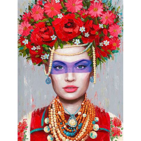 Mujer Con Rosas Y Antifaz De Dissery Cuadros Y óleos Modernos